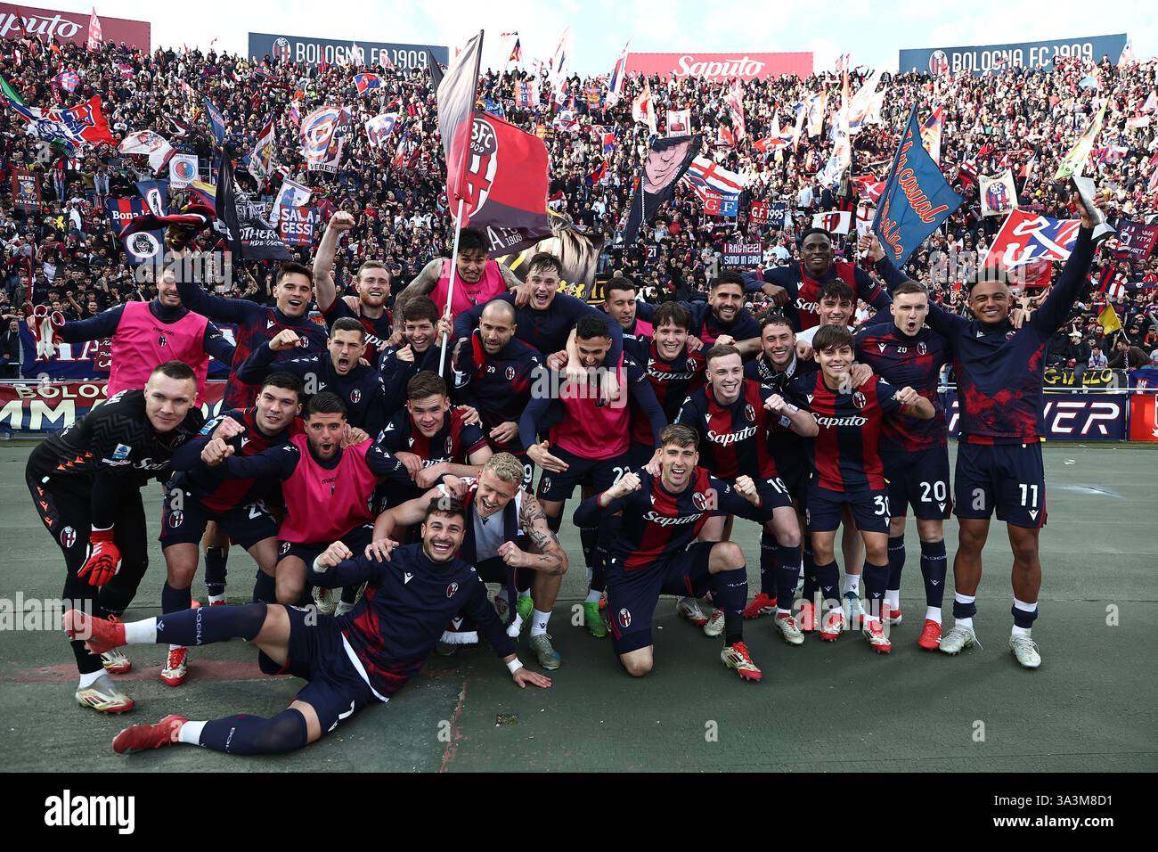 Final joy (Bologna) ; during the Italian "Serie A" match between ...