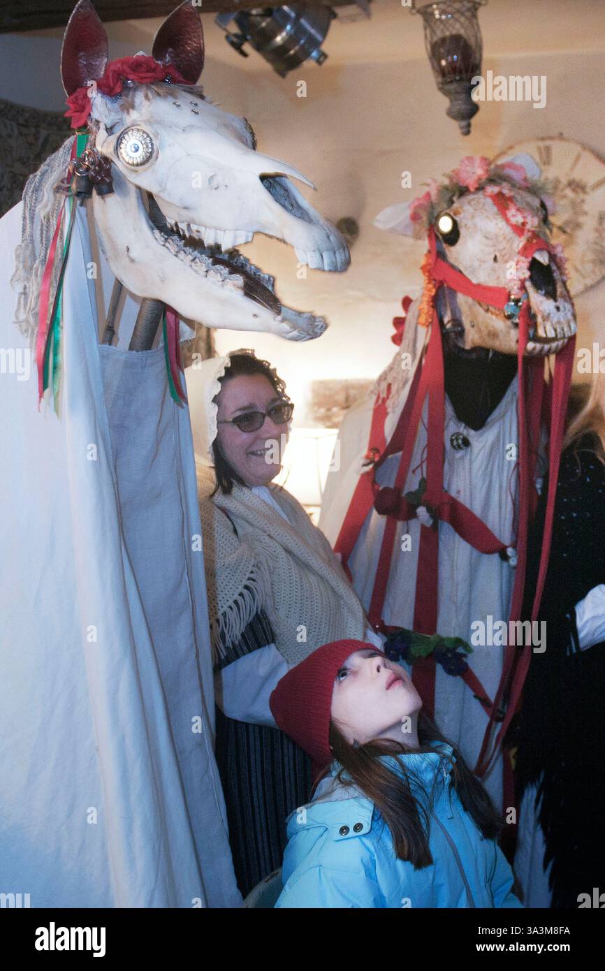 Mari Lwyd ( grey mare ) from all over Wales, Gloucestershire and ...