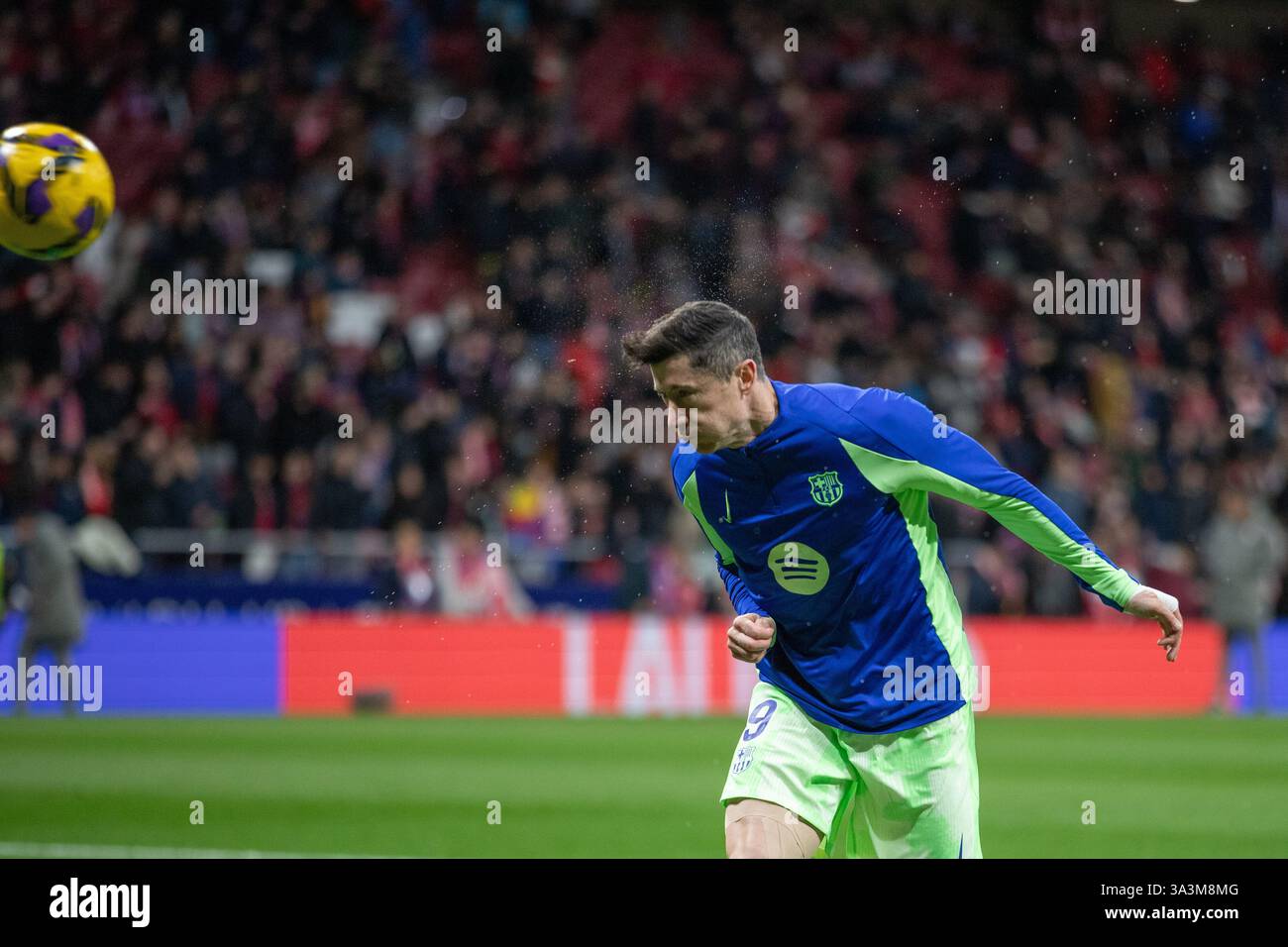 Madrid, Spain. 16th Mar 2025. Robert Lewandowski during Atletico de ...