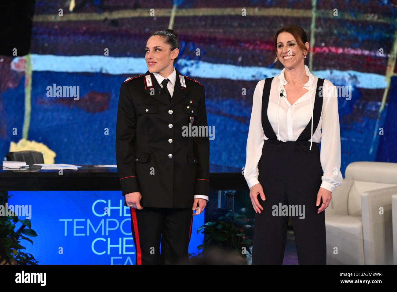 Milan, TV Show “Che Tempo Che Fa” - Nove. In the photo Deborah ...