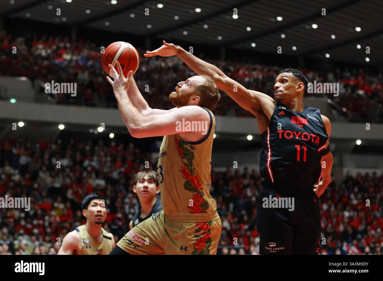 Tokyo, Japan. 15th Mar, 2025. (L-R) Alex Kirk (Golden Kings), Sebastian ...