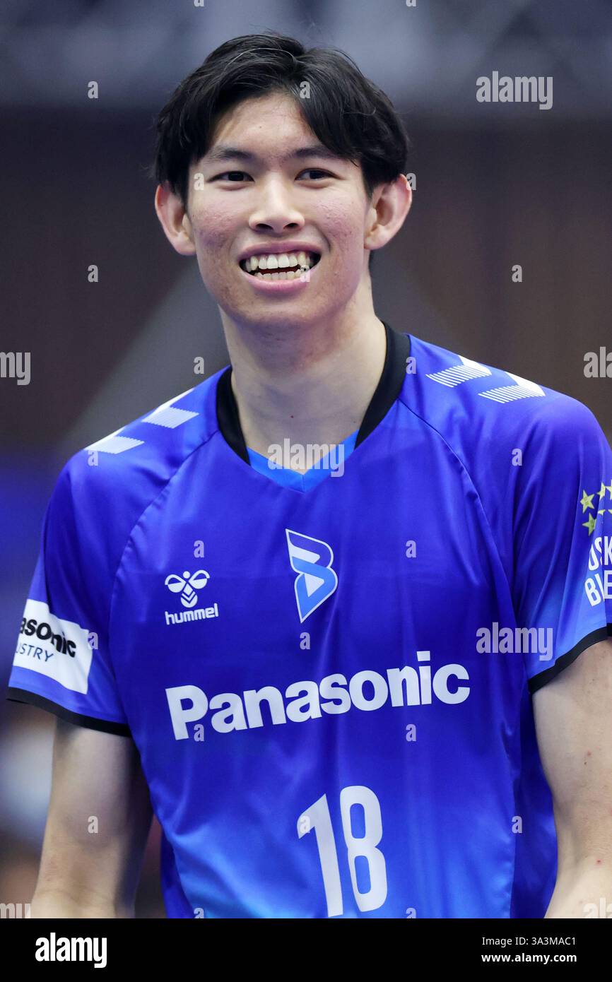 Hiroto Nishiyama (), MARCH 15, 2025 - Volleyball : 2024-25 SV.LEAGUE Men match between Osaka ...