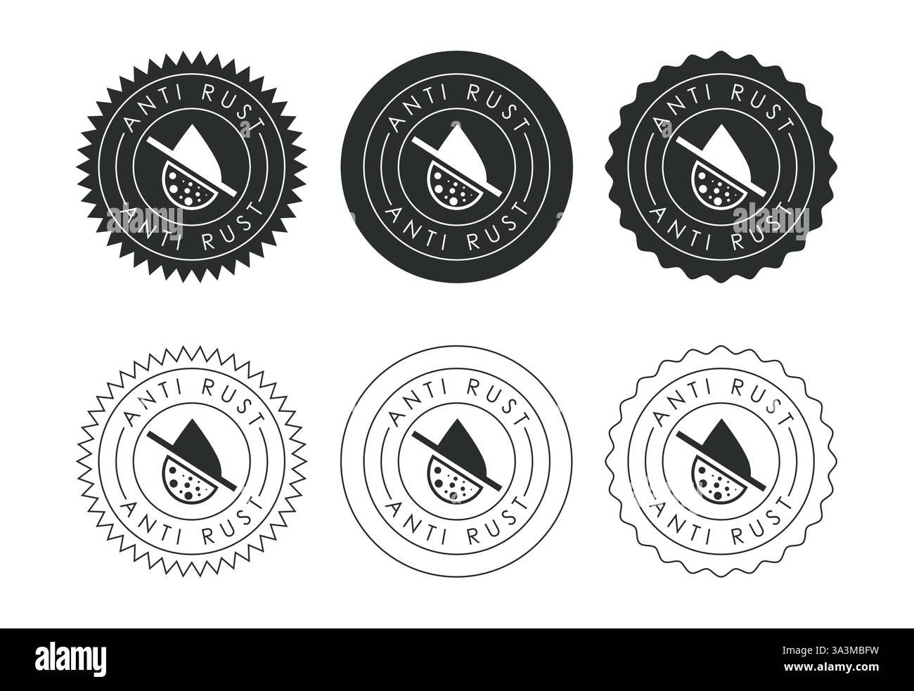 Anti rust icon design illustration. Anti oxidation sign, Rust resistant ...