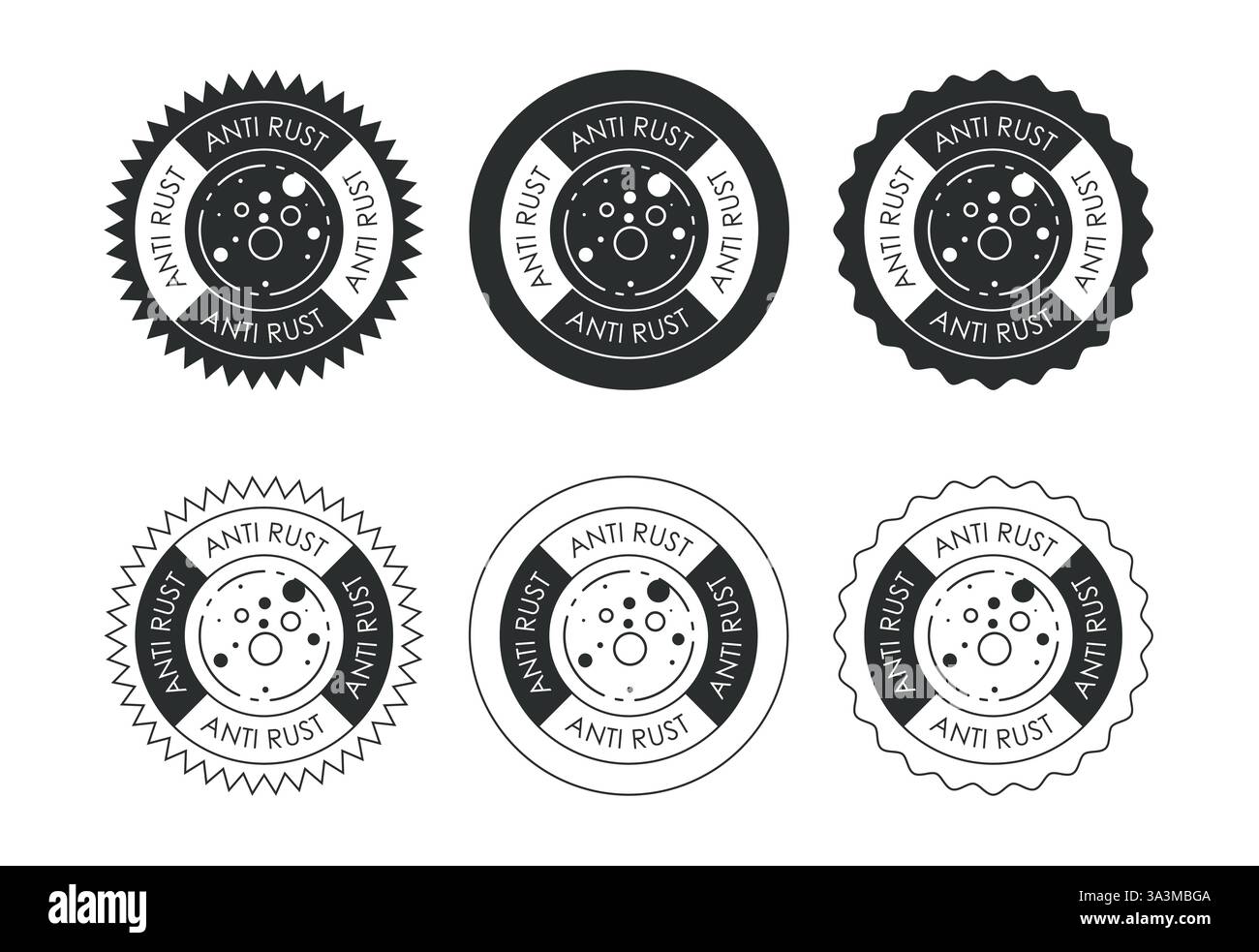 Anti rust icon design illustration. Anti oxidation sign, Rust resistant ...