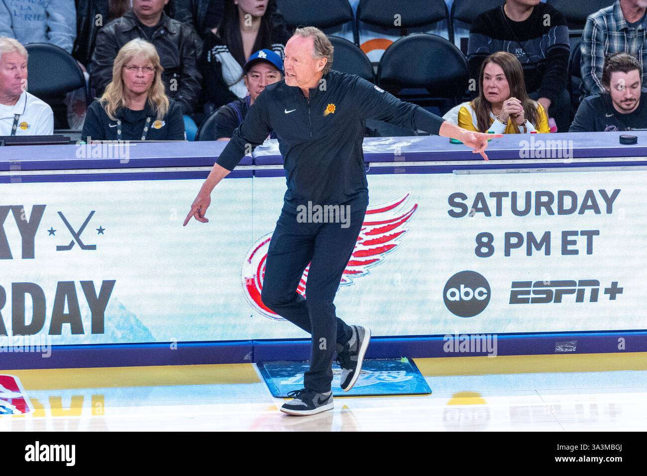 Los Angeles, United States. 16th Mar, 2025. Phoenix Suns head coach ...