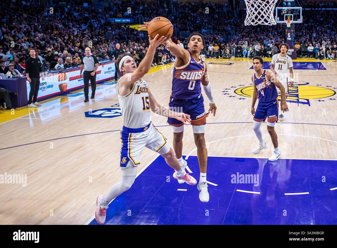 Los Angeles, United States. 16th Mar, 2025. Phoenix Suns' Ryan Dunn #0 ...