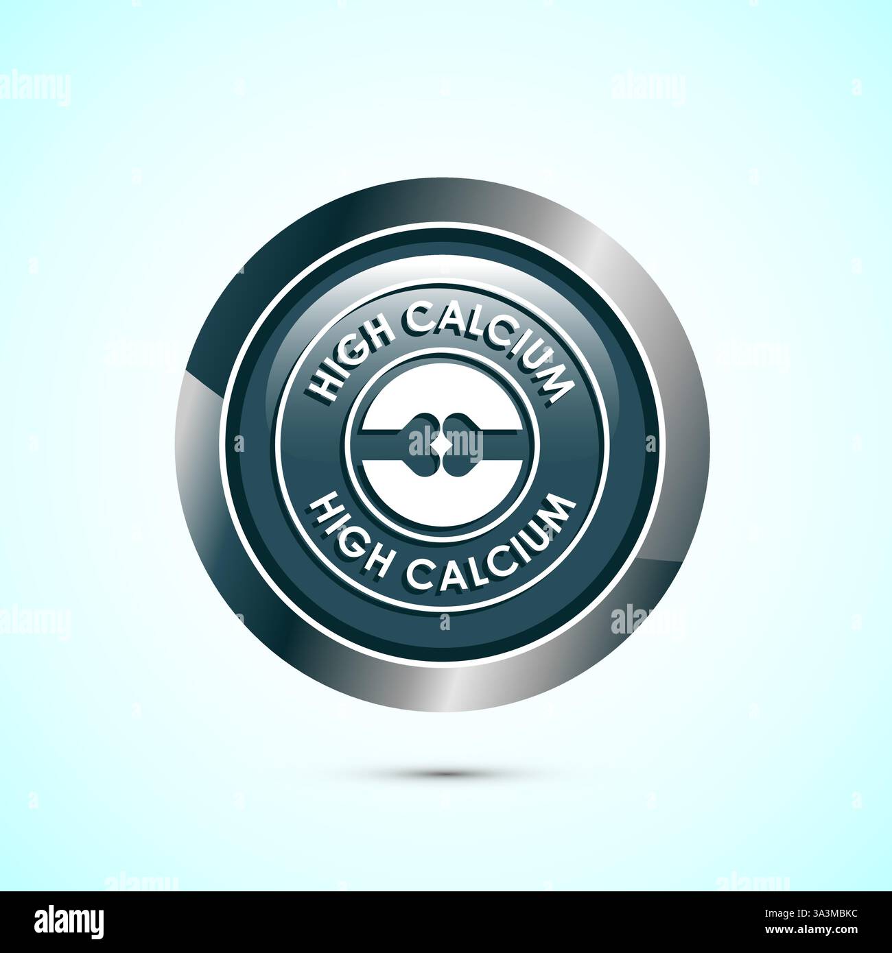 High calcium icon design illustration, High calcium label, logo, sign ...