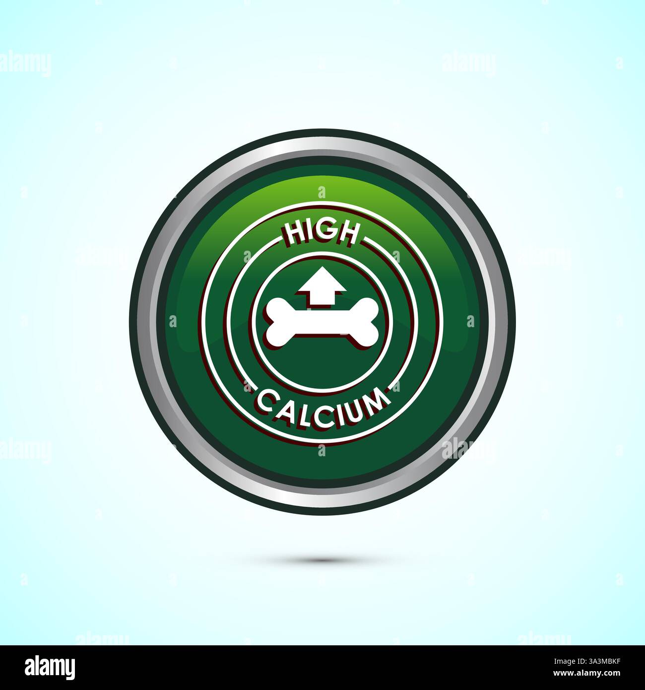 High calcium icon design illustration, High calcium label, logo, sign ...