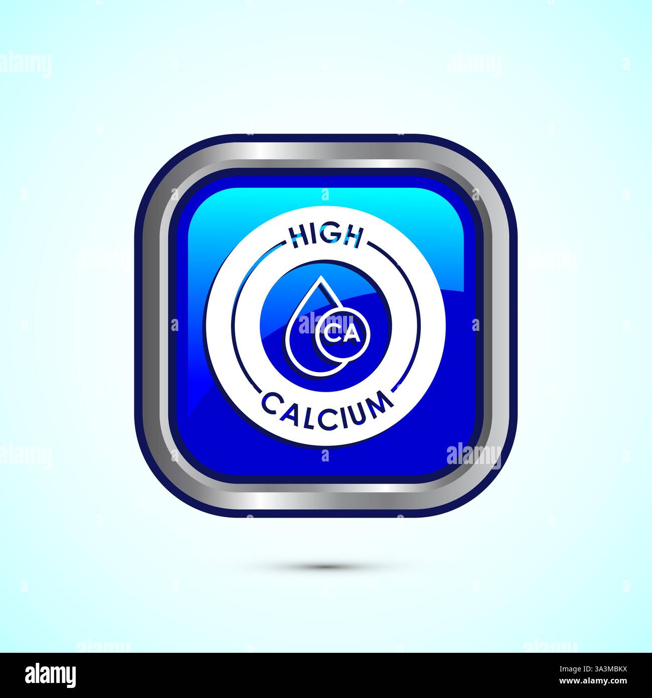 High calcium icon design illustration, High calcium label, logo, sign ...