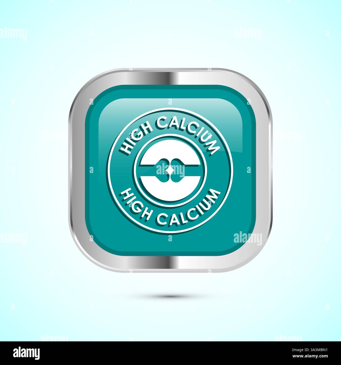 High calcium icon design illustration, High calcium label, logo, sign ...