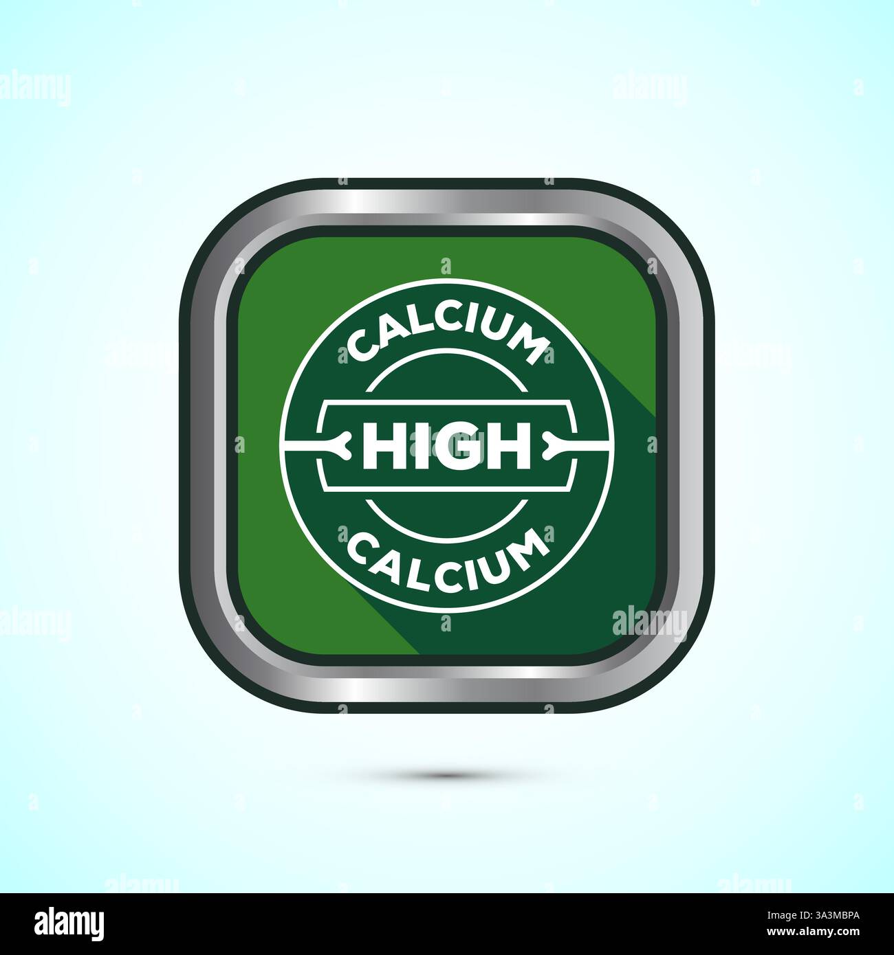 High calcium icon design illustration, High calcium label, logo, sign ...