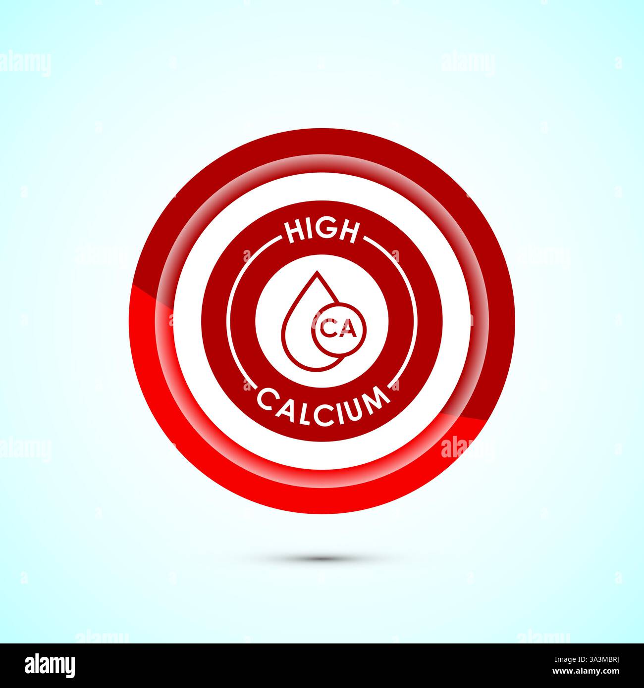 High calcium icon design illustration, High calcium label, logo, sign ...