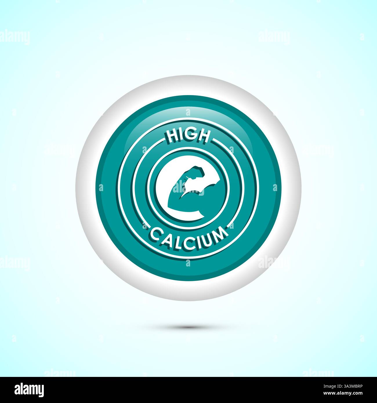High calcium icon design illustration, High calcium label, logo, sign ...