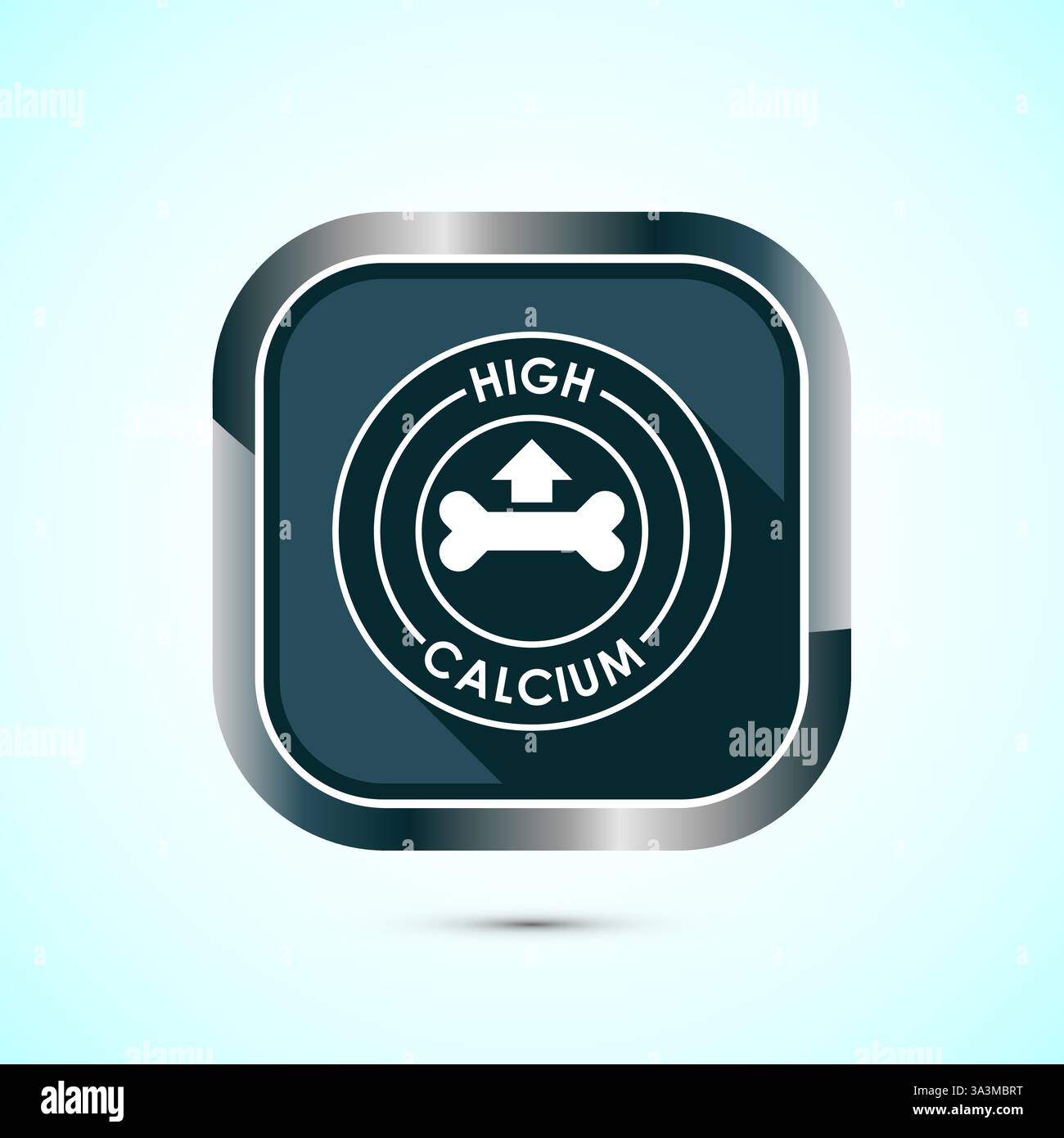 High calcium icon design illustration, High calcium label, logo, sign ...