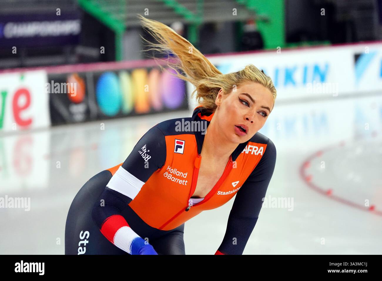 Jutta Leerdam (NED) on 500m women during ISU World Speed Skating Single ...