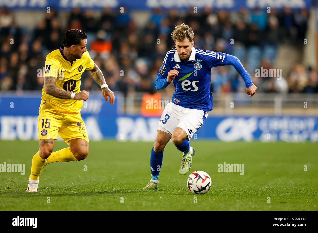 03 Thomas DELAINE (rcsa) during the Ligue 1 McDonald's match between ...
