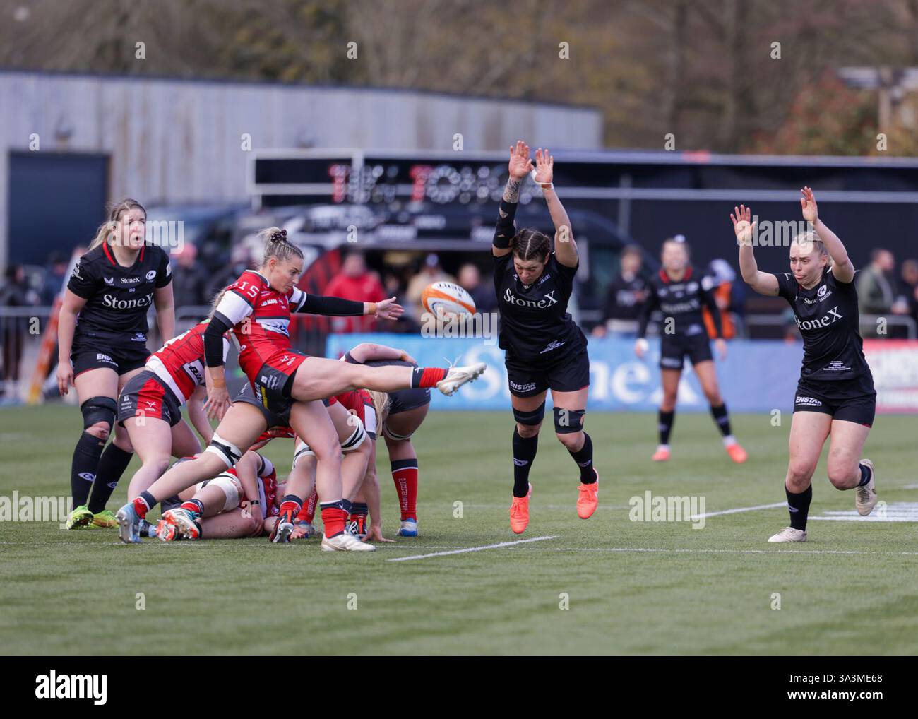 London, UK. 16th Mar, 2025. Natasha 'Mo' Hunt (Co-captain Gloucester ...