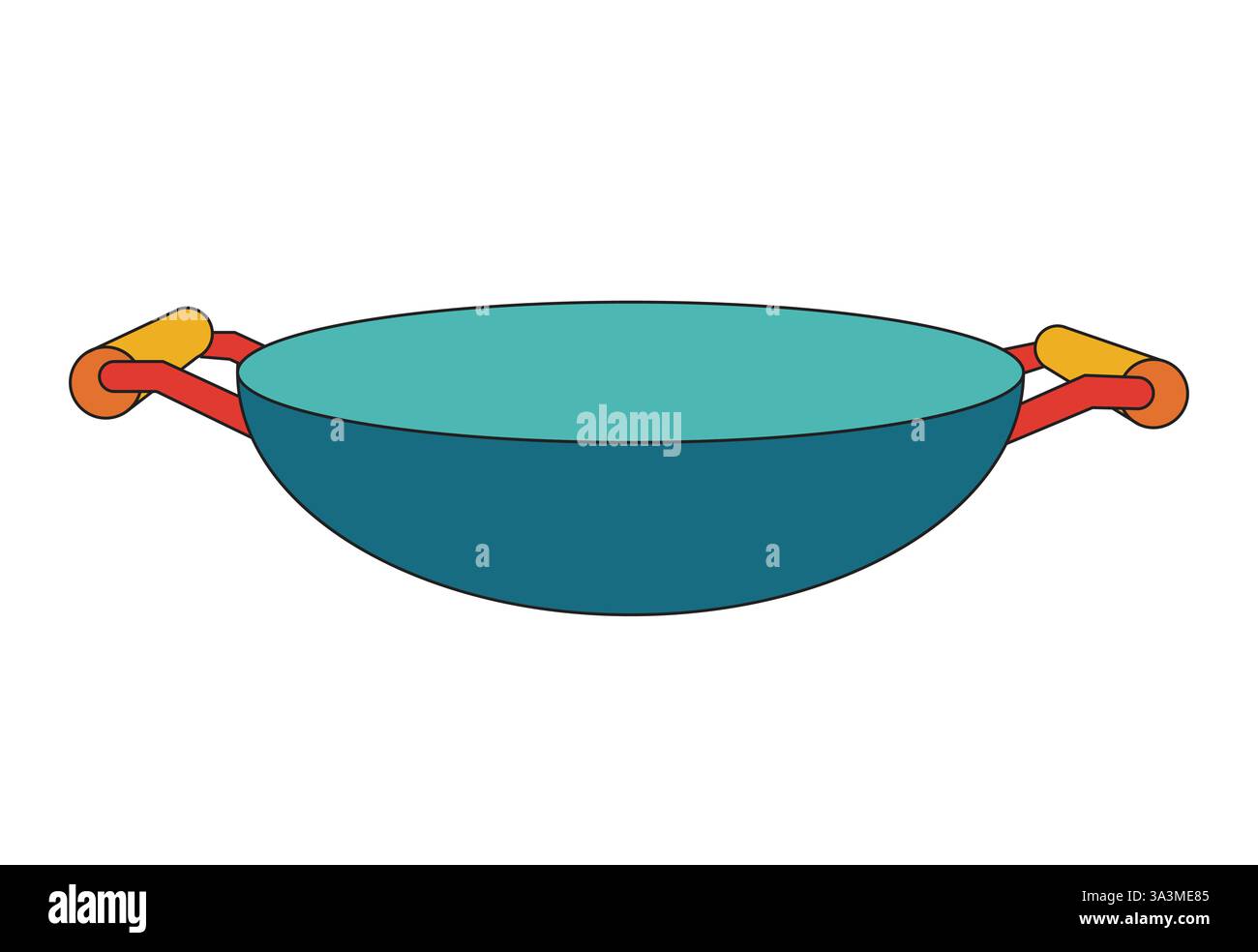 Illustration clip art retro pan kitchen tool Stock Vector Image & Art ...