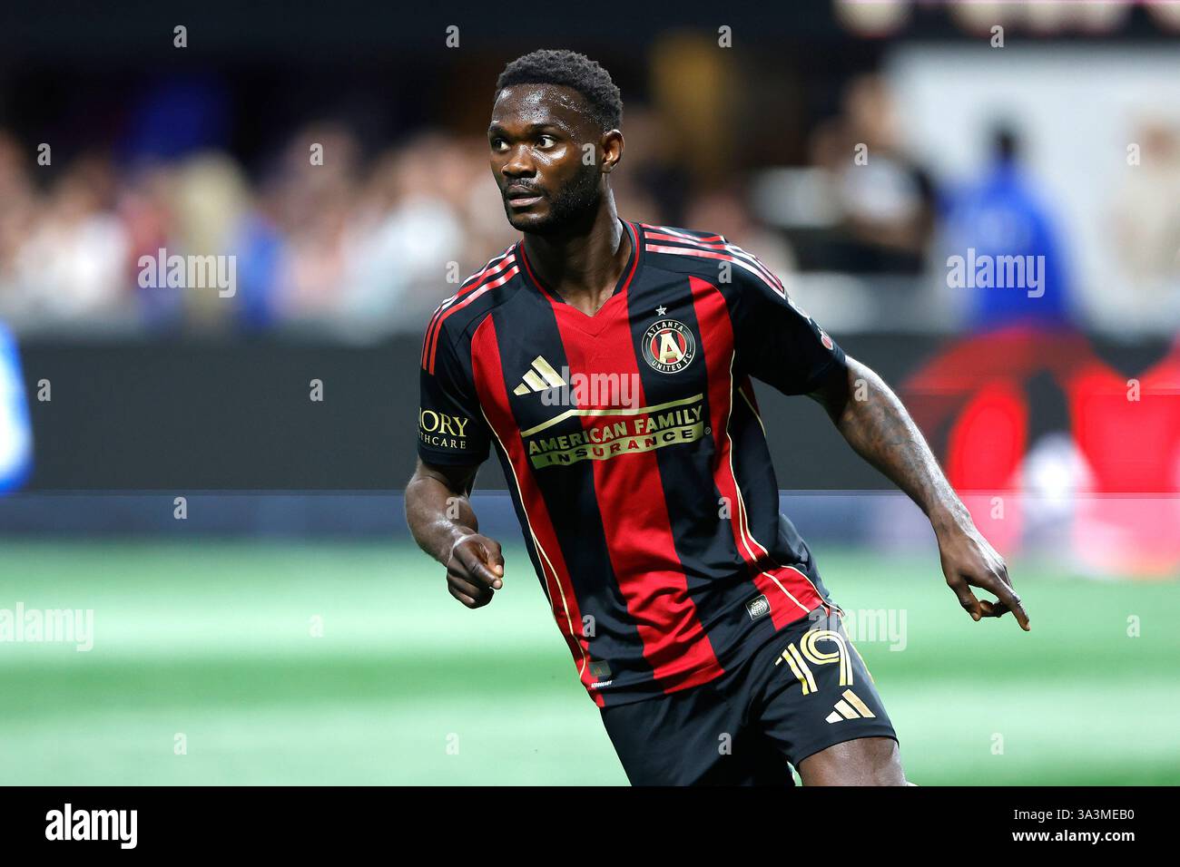 ATLANTA, GA - MARCH 16: Emmanuel Latte Lath #19 of Atlanta United FC ...