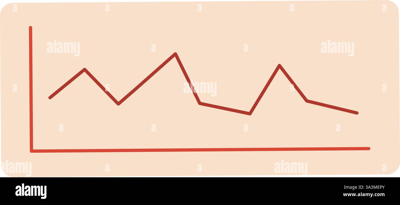 Simple Flat Trend Data Chart Stock Vector Image & Art - Alamy