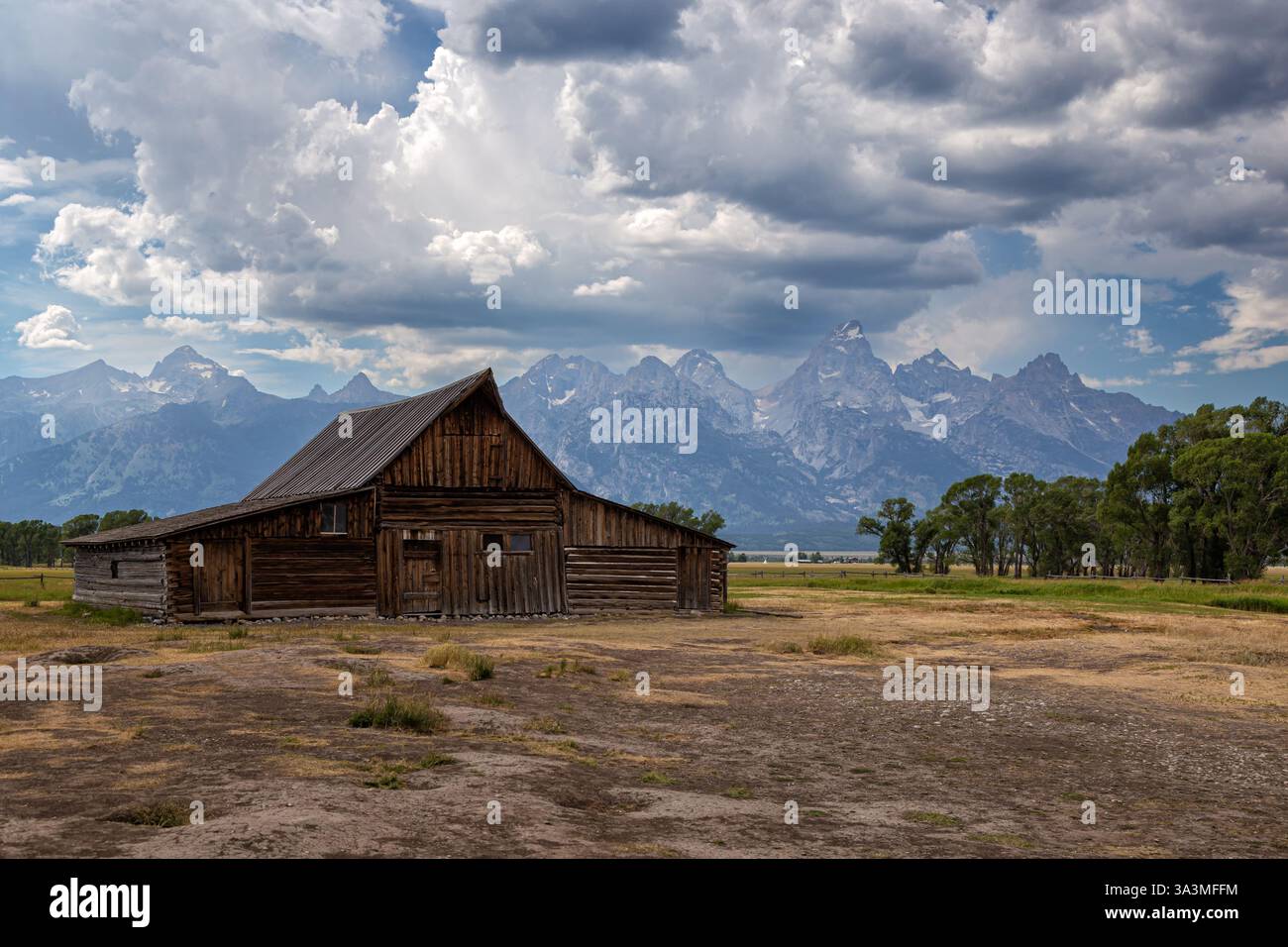 Mormon Row in Grand Teton National Park Stock Photo - Alamy