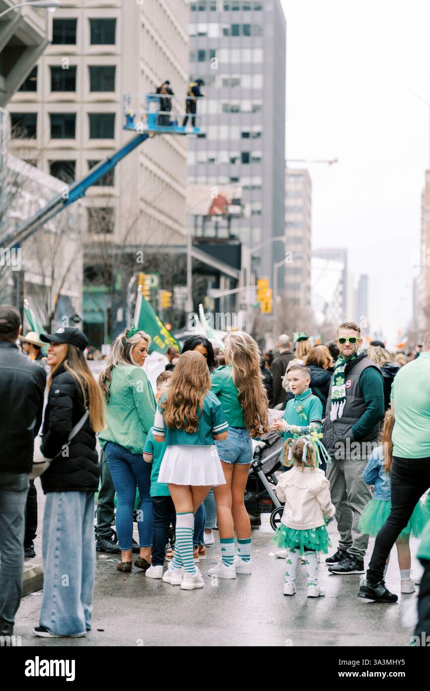 Canada, Toronto - 16 march 2025: Saint Patrick Day Parade. Join the ...
