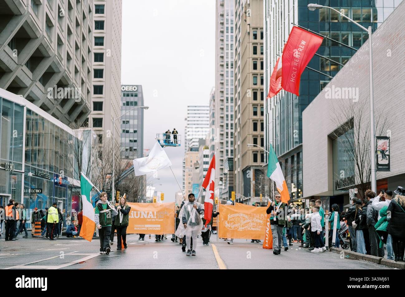 Canada, Toronto - 16 march 2025: Saint Patrick Day Parade. City Parade ...