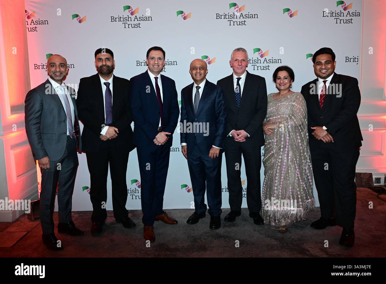LONDON, ENGLAND: 16th March 2025: Anas Sarwar, Lord Jitest Gadhia ...