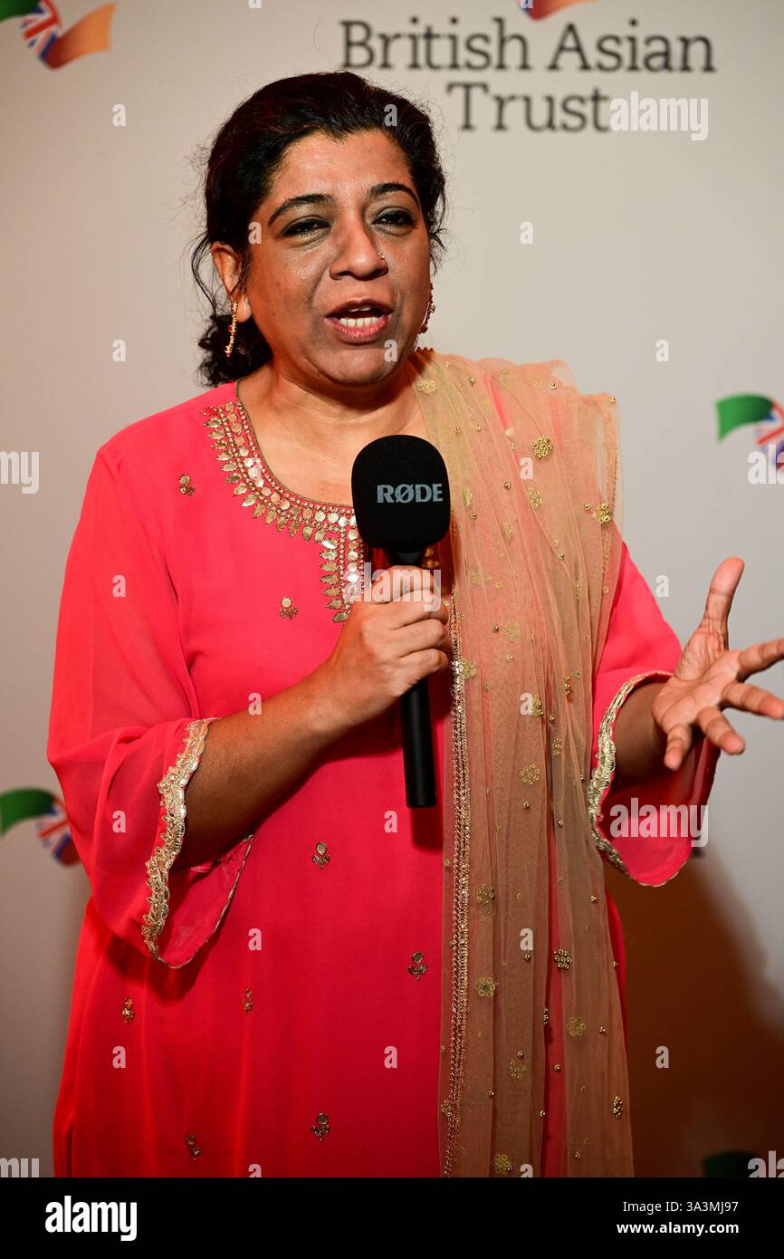 LONDON, ENGLAND: 16th March 2025: Asma Khan attends the British Asian ...