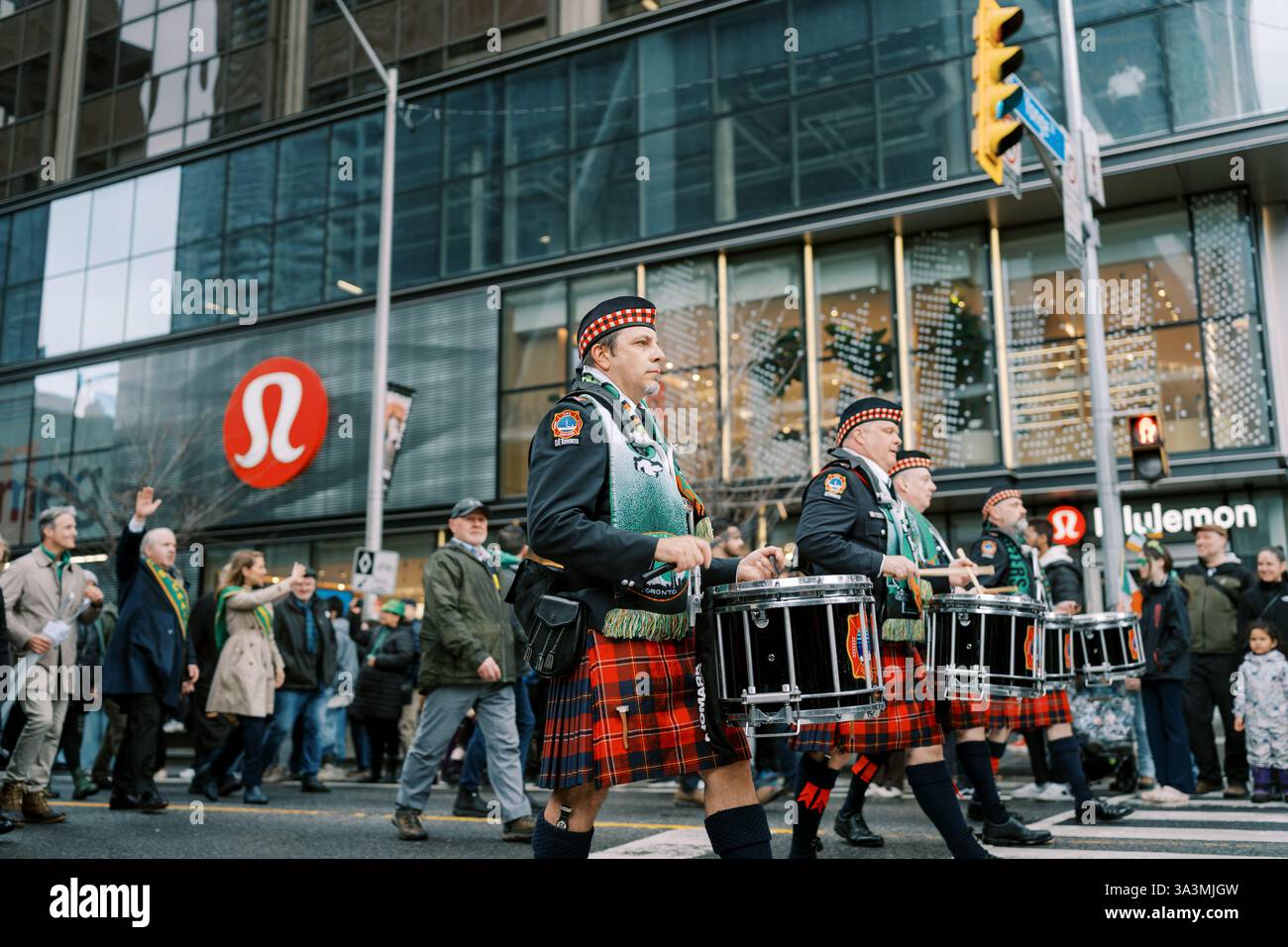 Canada, Toronto - 16 march 2025: Saint Patrick Day Parade. St Patrick's ...