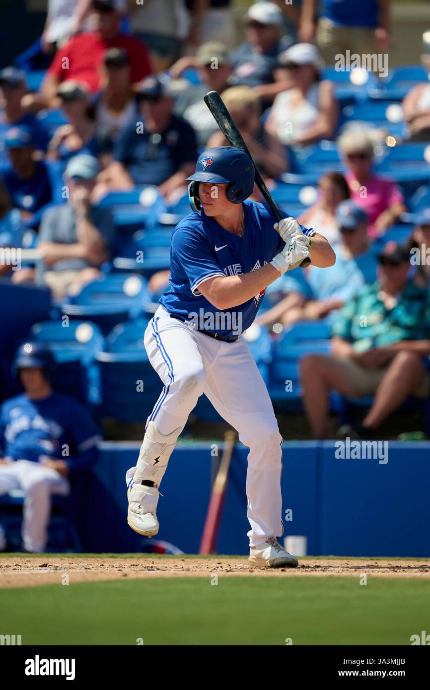 Toronto Blue Jays Sean Keys (14) at bat during an MLB Spring Breakout ...