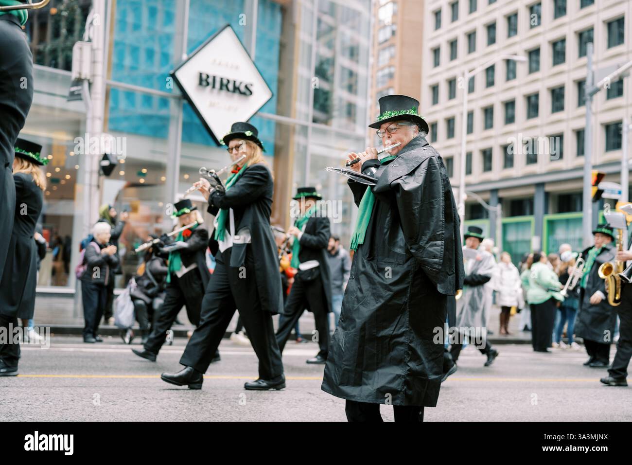 Canada, Toronto - 16 march 2025: Saint Patrick Day Parade. Participants ...