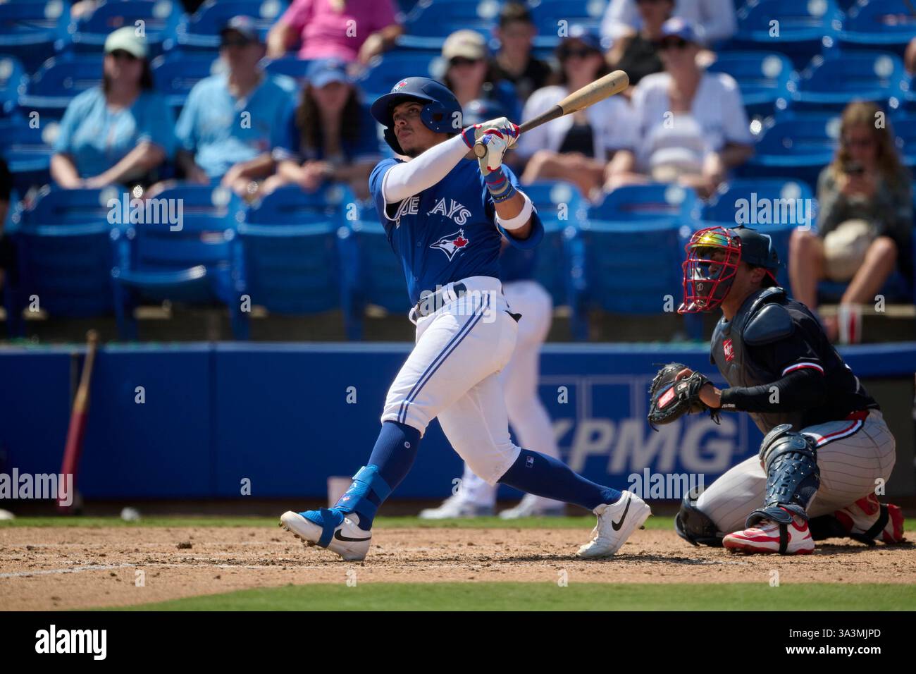 Toronto Blue Jays Jacob Sharp (38) at bat during an MLB Spring Breakout ...