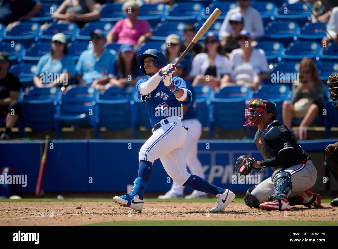 Toronto Blue Jays Jacob Sharp (38) at bat during an MLB Spring Breakout ...