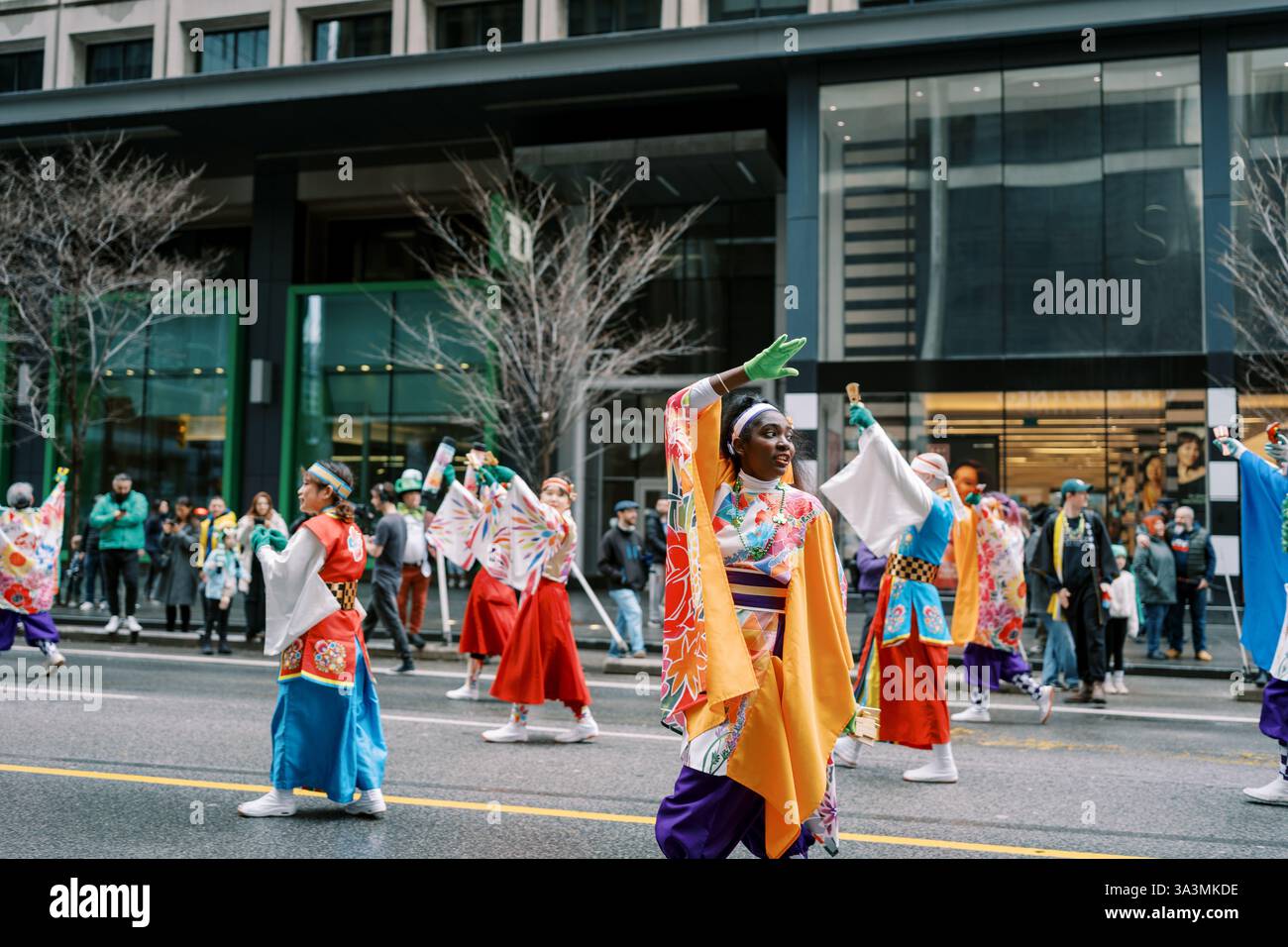 Canada, Toronto - 16 march 2025: Saint Patrick Day Parade. Colorful ...