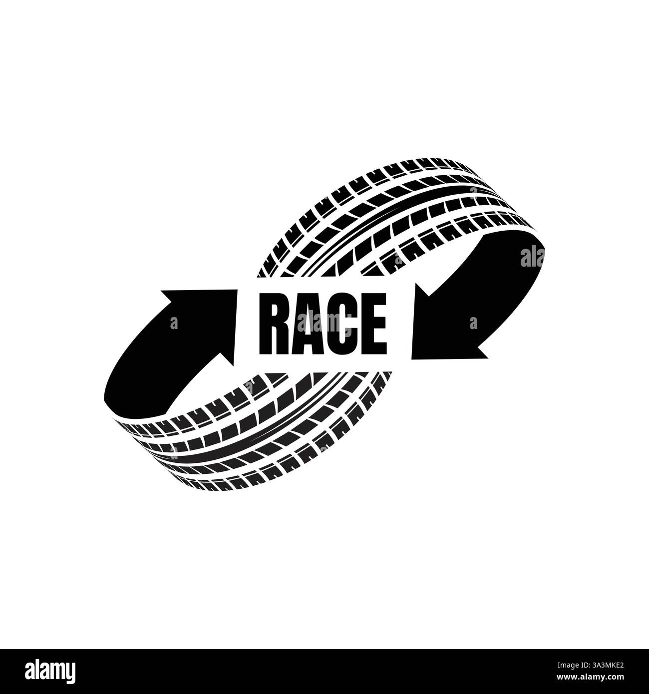 Black grunge circle tire Cut Out Stock Images & Pictures - Alamy