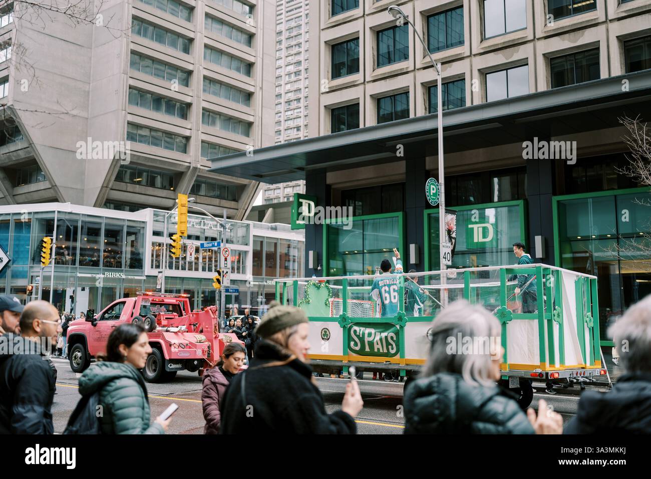 Canada, Toronto - 16 march 2025: Saint Patrick Day Parade. A lively ...