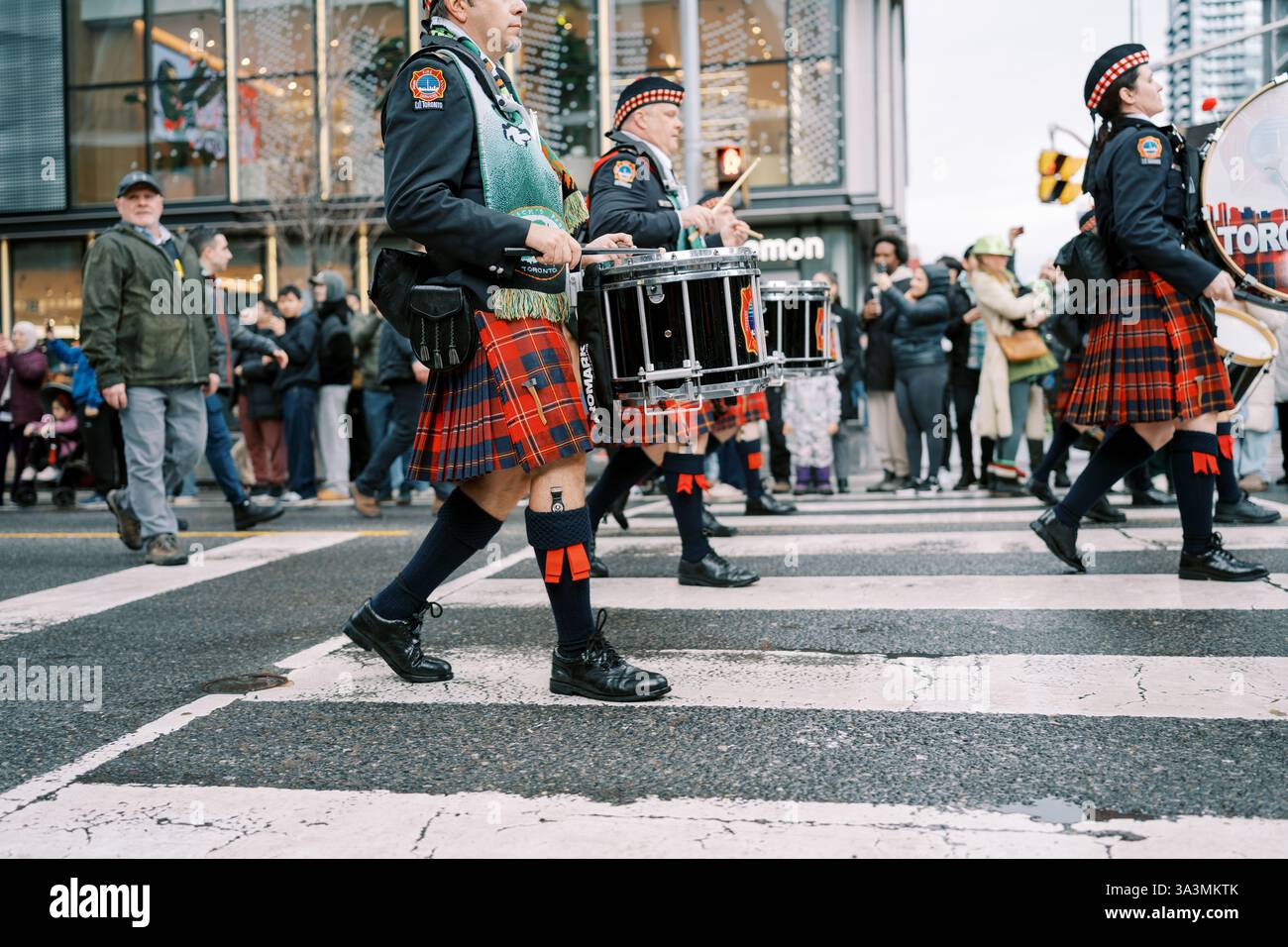 Canada, Toronto - 16 march 2025: Saint Patrick Day Parade. A Marching ...