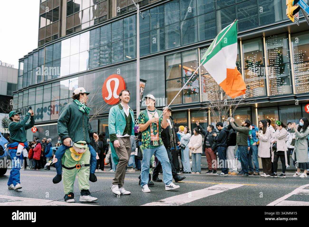 Canada, Toronto - 16 march 2025: Saint Patrick Day Parade. Vibrant St ...