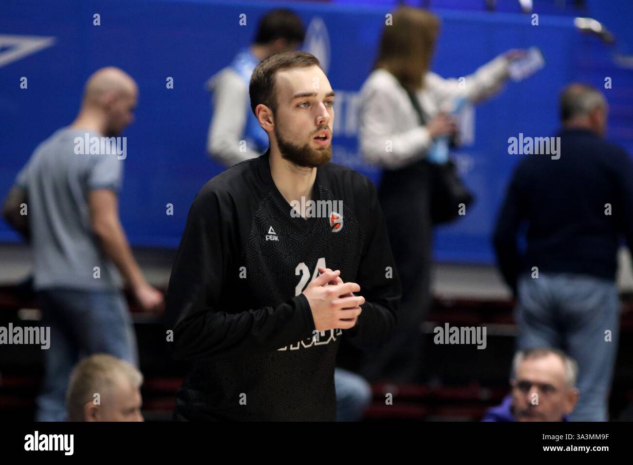 Dmitry Yakovlev (24) of Avtodor in action during the VTB United League ...