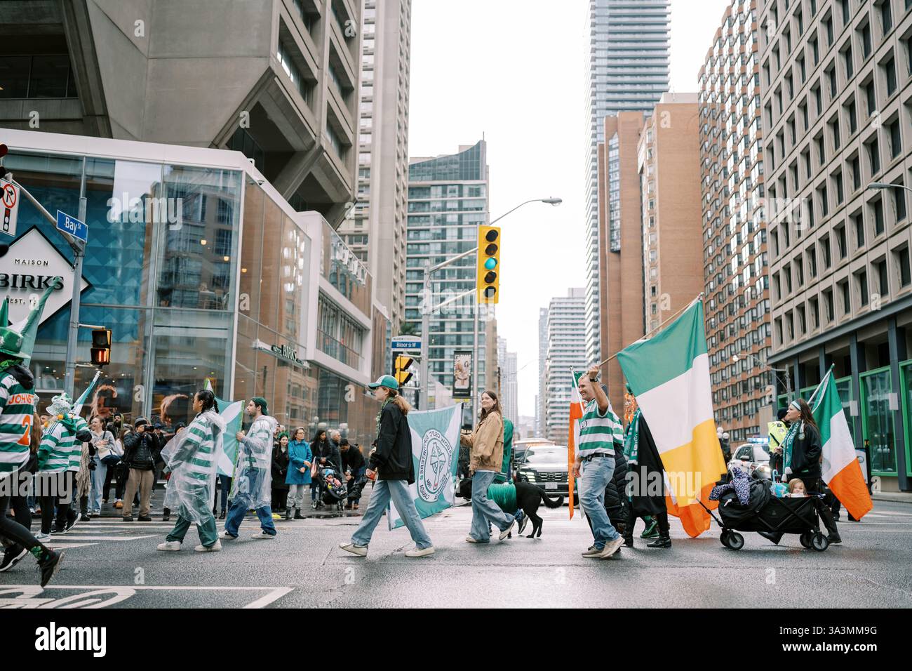 Canada, Toronto - 16 march 2025: Saint Patrick Day Parade. The St ...