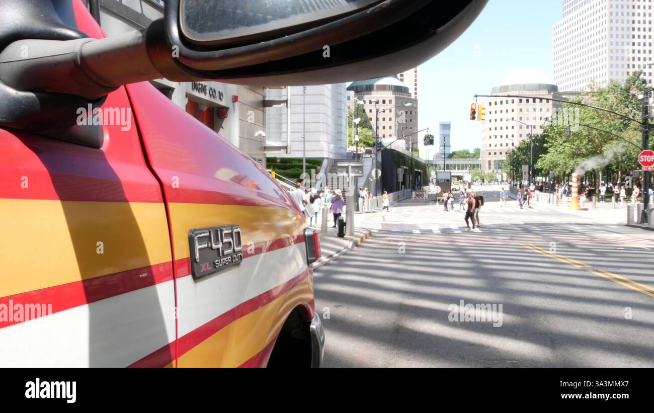New York City, United States - 31 Aug 2023: NYFD car, USA fire ...