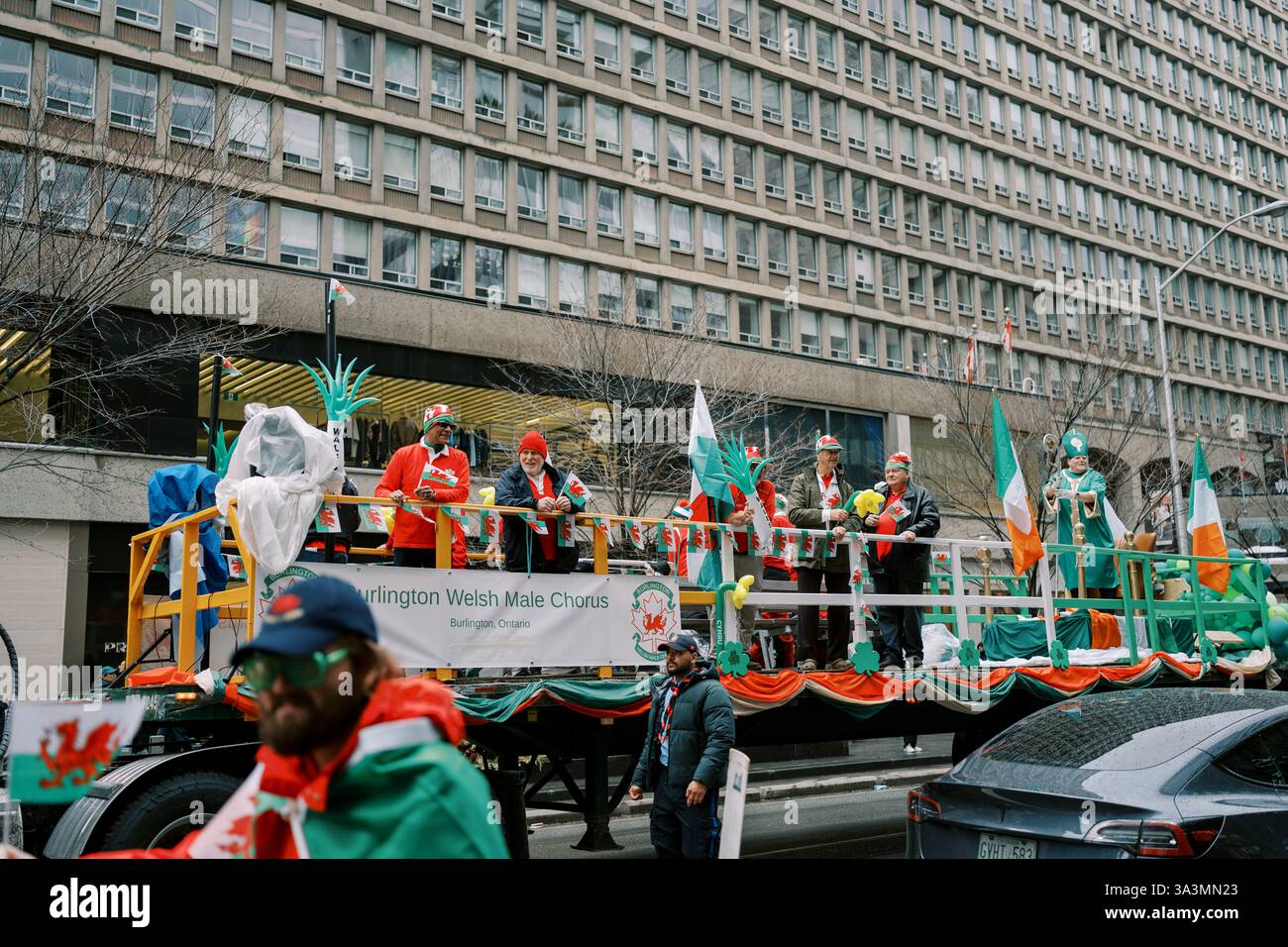 Canada, Toronto - 16 march 2025: Saint Patrick Day Parade. Colorful ...