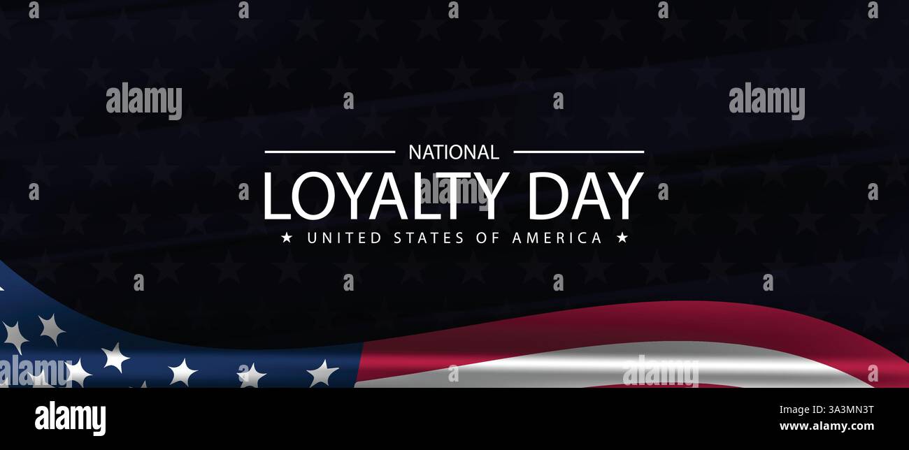 Celebrating National Loyalty Day A Day of Patriotism Stock Vector Image ...