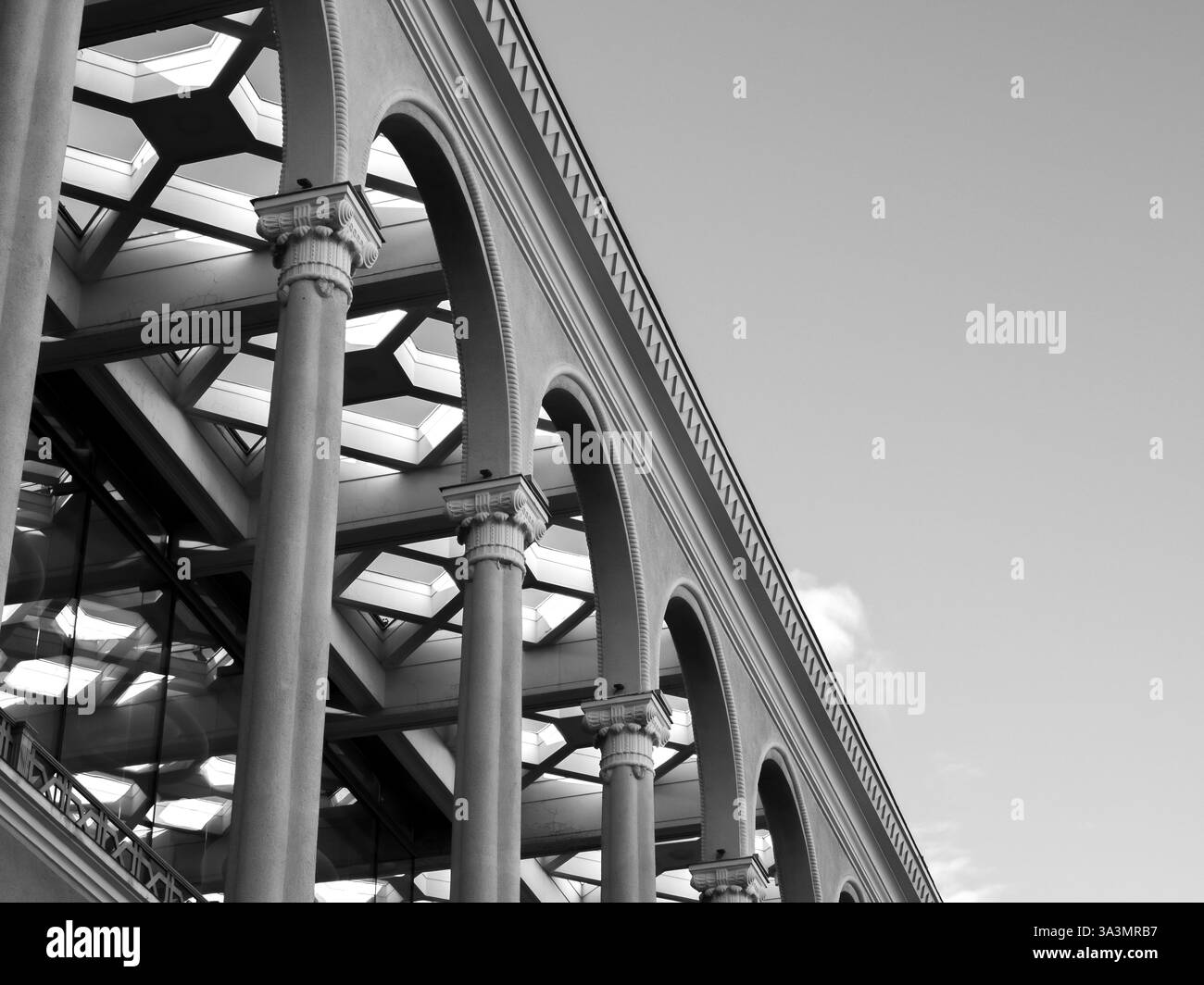 Abstract geometric pattern from bottom view of vintage design ...