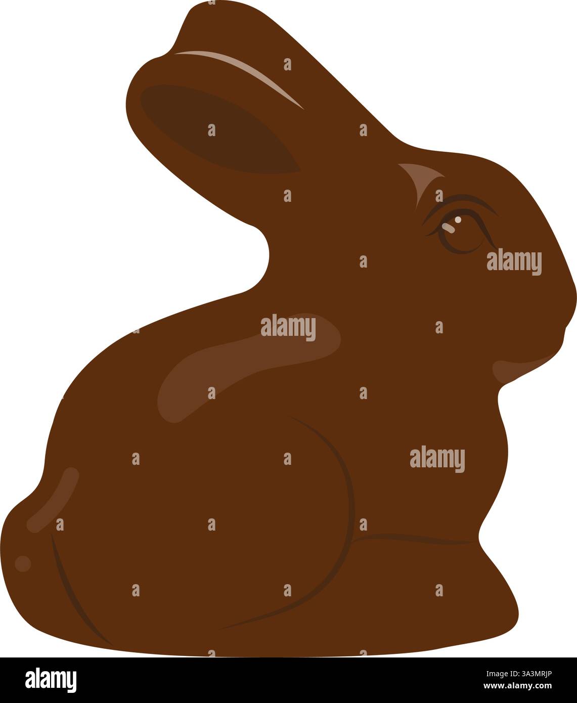 Chocolate bunny. Easter chocolate bunny. Sweet chocolate dessert in the ...