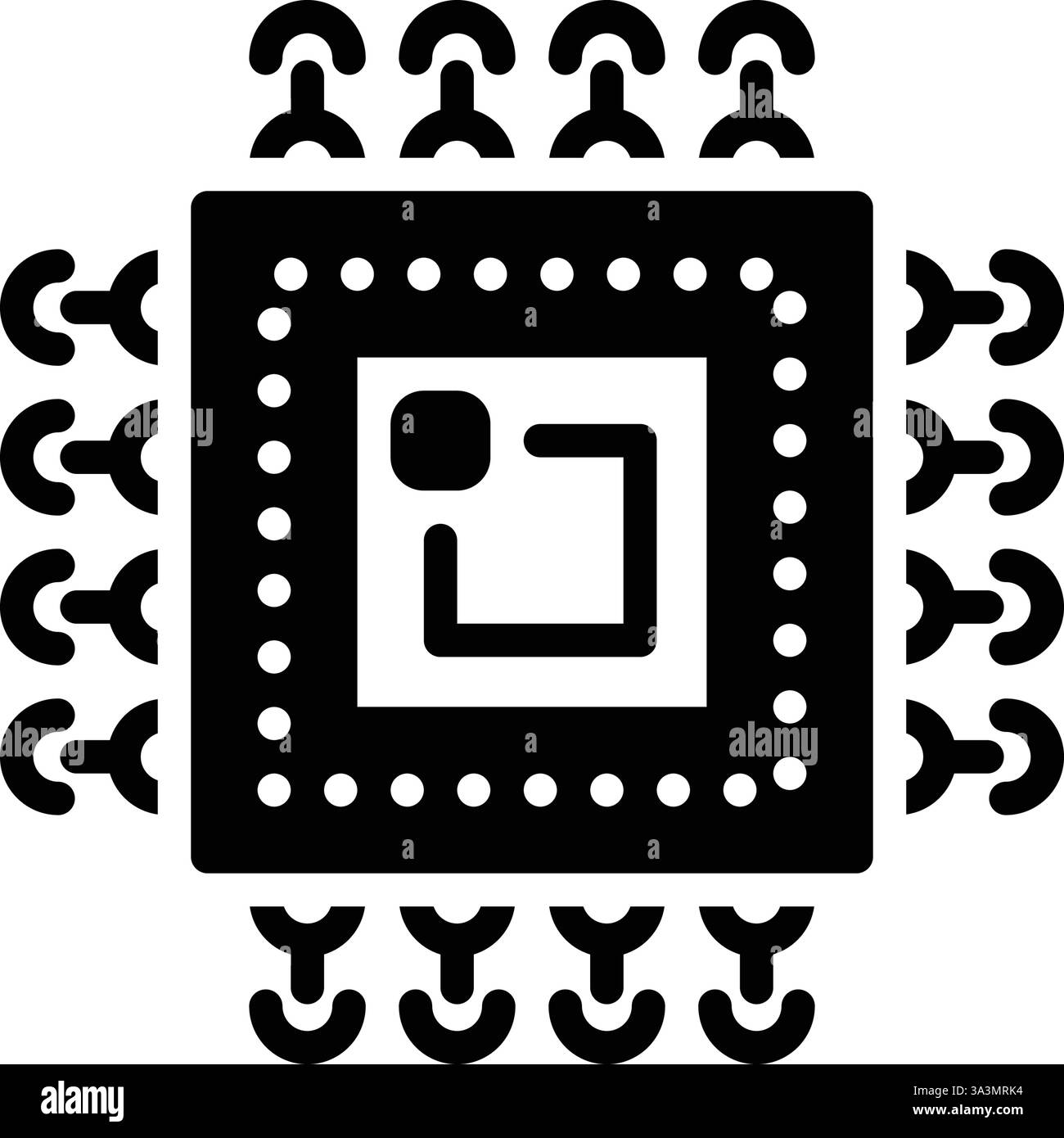 Icon for microprocessor, digital Stock Vector Image & Art - Alamy