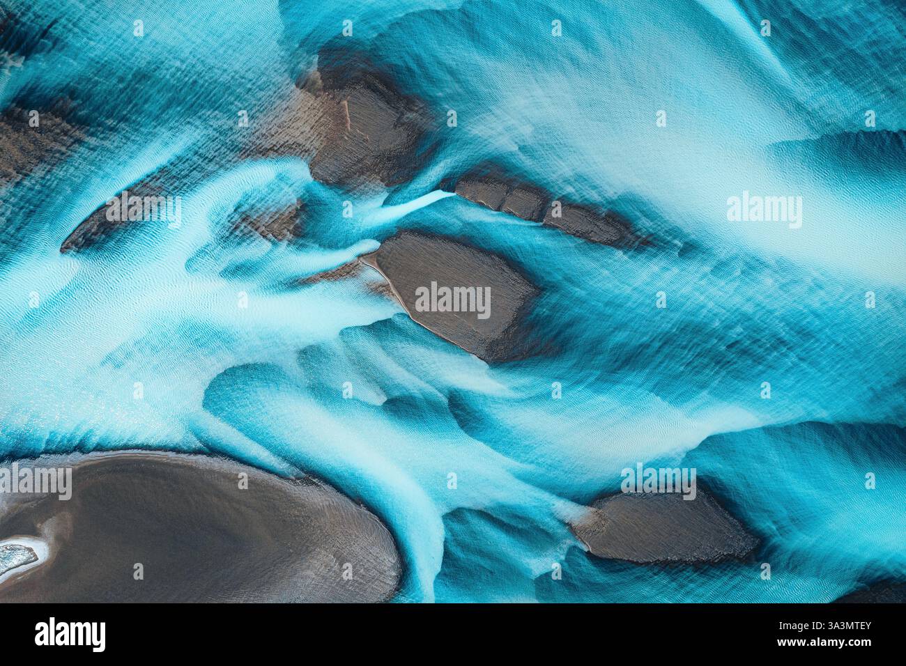 Mesmerizing Aerial View of Iceland’s Braided Rivers – A Natural ...