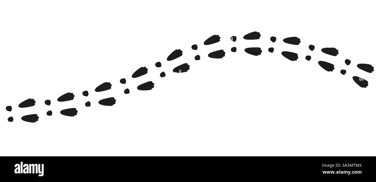 Rabbit track footprints vector art Stock Vector Image & Art - Alamy