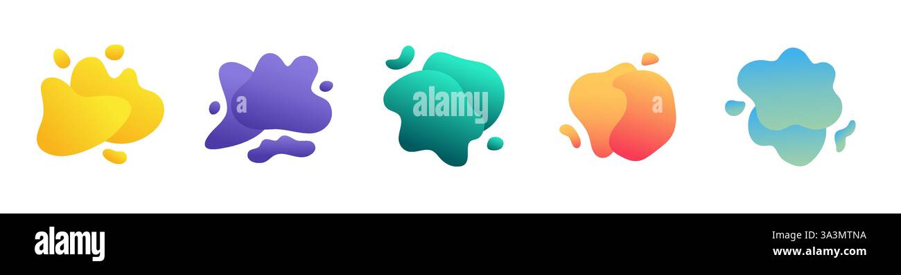 Colorful abstract liquid form design Stock Vector Image & Art - Alamy